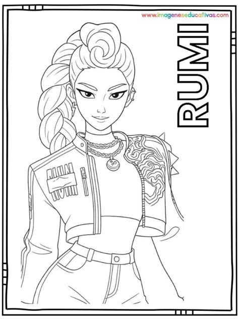 Dibujos Para Colorear De Las Guerreras K Pop 5 Imagenes Educativas