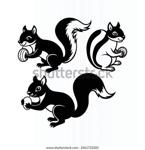 Mammal Horizontal Cut Out Clip Art Stock Vector Royalty Free