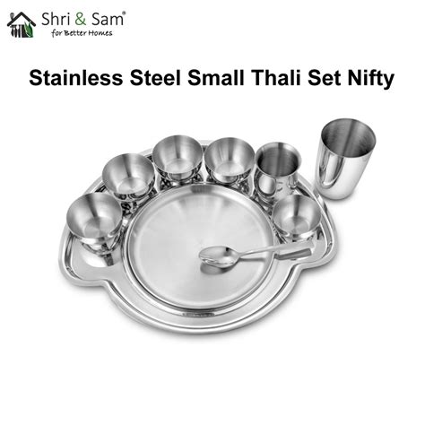 Stainless Steel Small Thali Set 1 Person Nifty