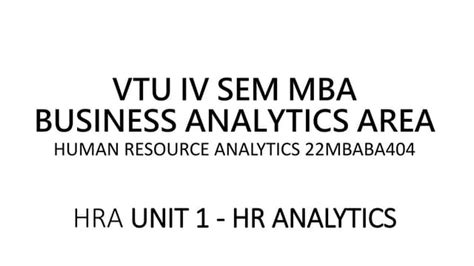 Hr Analytics[26] Pptx