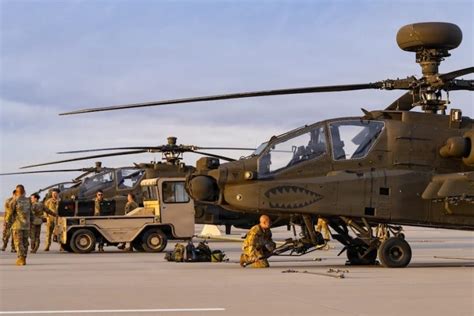 Us Army Announces Arrival Of First Ah 64e Apache Attack Helicopters