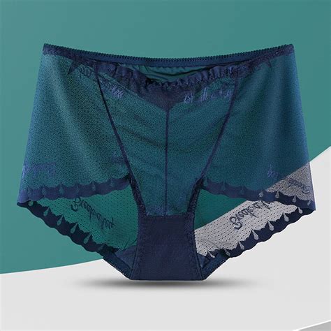 Loopsun 2025 Summer Savings Womens Briefs Women Solid Color Underwear High Waisted Lace Tight