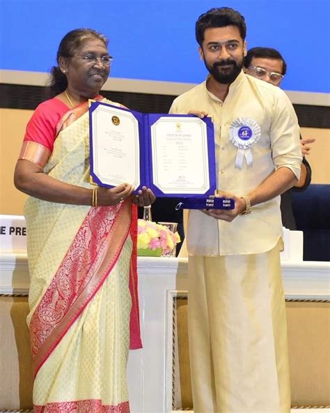 Suriya And Jothika Received National Awards For Best Actor And Producer