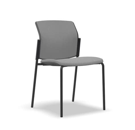 καρέκλα αναμονής με διάτρητη πλαστική πλάτη