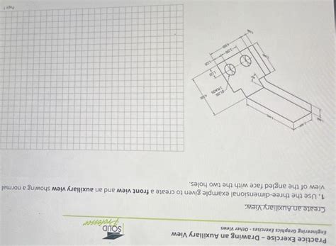 Solved Practice Exercise Drawing A Section View Chegg