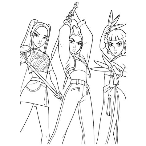 Målarbilder Kpop Demon Hunters