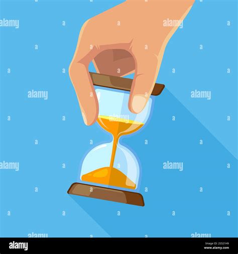 Business Concept Picture Of Hourglasses In Hand Time Hourglass Clock