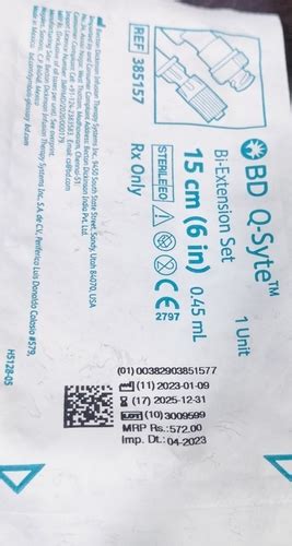 Bd Q Syte 15cm Bi Extension Set At Best Price High Quality Medical