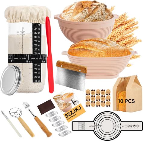 Gigpade Complete Sourdough Starter Kit 15pcs Sourdough