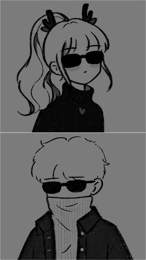 Парные авы Çizimler Sevimli Anime çiftleri Eskiz