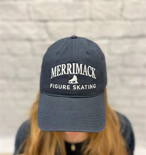 Navy Figure Skating Hat By League Merrimack College Bookstore