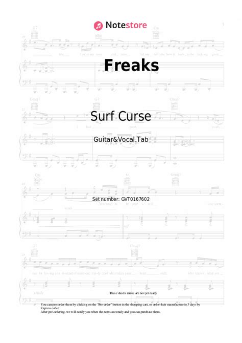 Freaks Surf Curse Guitar Tabs With Lyrics At Note Guitar