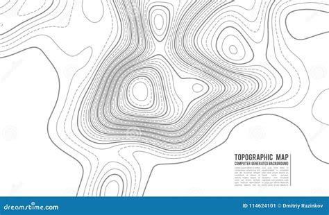Topographic Map Contour Background Topo Map With Elevation Contour