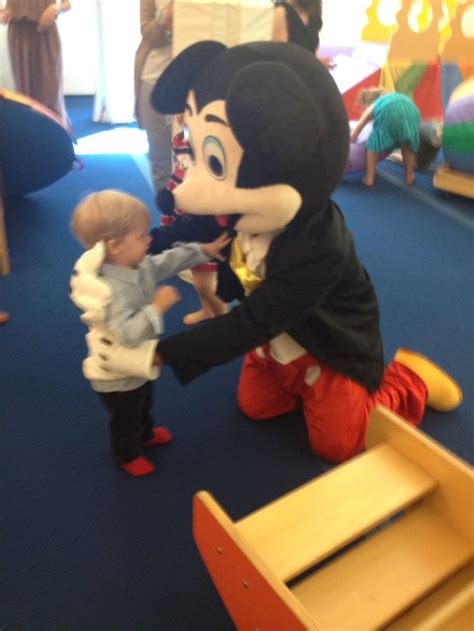 Mickey Mouse Visits Cosmo For His 2nd Birthday Character Costumes