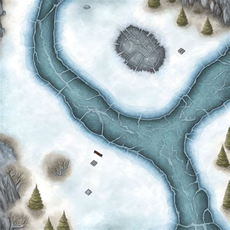 10 Gridless Winter Battle Maps Vtt Pack For Dnd Pathfinder And Ttrpgs