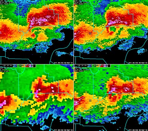 Nws Radar Base Reflectivity 4 Panel