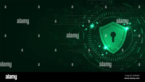 Vector Technology Background In The Concept Of Security Systems Stock