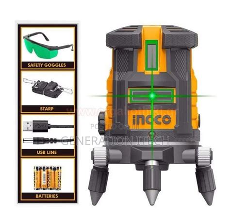 Ingco Self Leveling Line Laser Green Laser Beam Hll305205 In Central
