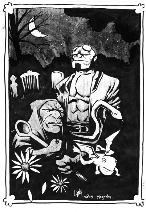 Hellboy And The Troll Witch By Shadowrenderer On Deviantart