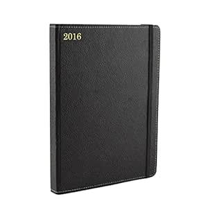 Ecoleatherette Handcrafted Eco Friendly B 5 One Dated Diary 2016 Black