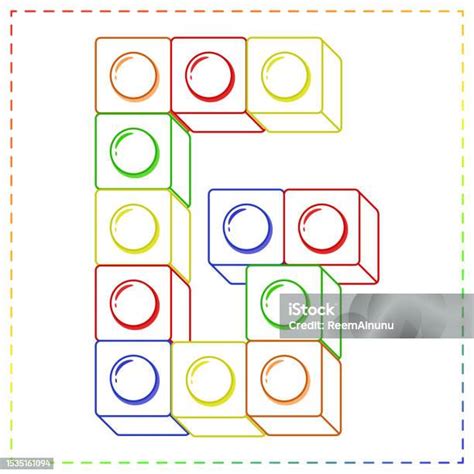 알파벳 영어 문자 블록 색칠 스트로크 현대 스타일 그리기 교육에 대한 스톡 벡터 아트 및 기타 이미지 교육 노랑 녹색