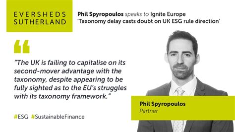 Clare Keates On Linkedin Taxonomy Delay Casts Doubt On Uk Esg Rule