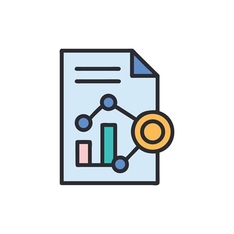 Analytics Report Icon With Bar Chart And Connections 63114498 Vector