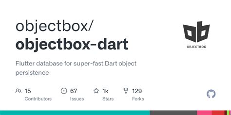 Github Objectboxobjectbox Dart Flutter Database For Super Fast Dart Object Persistence