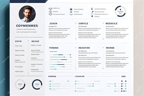 Premium Photo Professional And Modern Cv Layout With Clear Section