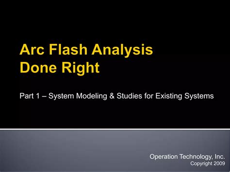 Etap Arc Flash Analysis Etap Pdf