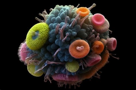 Premium Ai Image Bacteria Microscopic Unicellular Organisms Microorganism Under Microscope