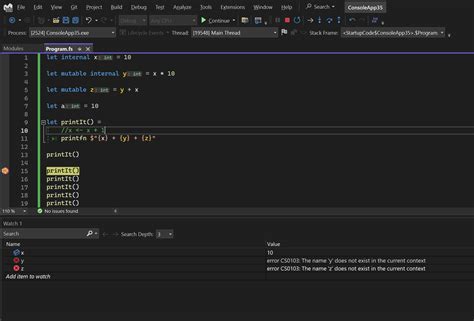 Debugger Does Not Enable Watch For Mutable Fields · Issue 14623 · Dotnetfsharp · Github