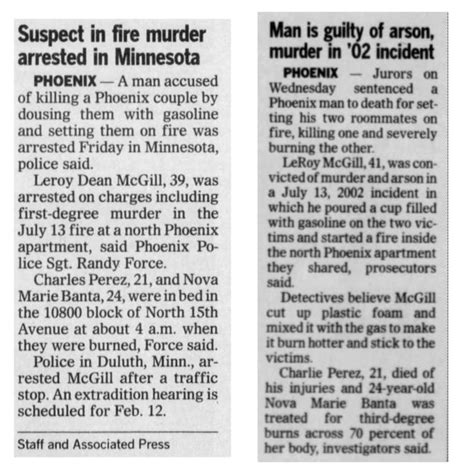 Who Were Death Row Inmate Leroy Mcgills Victims