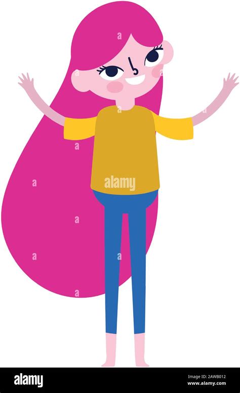 Teen Girl Cartoon Character