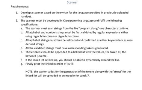Solved The Course Is Compilerusing C Program Write It In