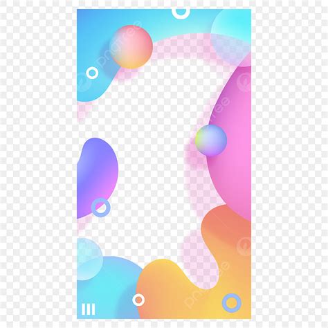 추상 그라디언트 유체 인스 타 그램 스토리 테두리 일러스트 팝 책 틀 유행 장식 Png 일러스트 및 Psd 이미지 무료 다운로드 Pngtree