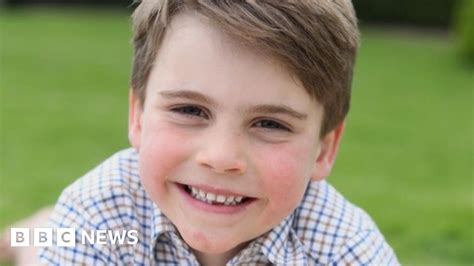 New Prince Louis Birthday Photo Taken By Kate Bbc News