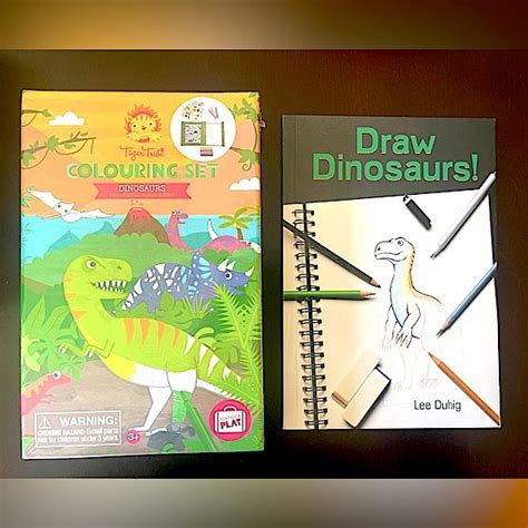 Mixed Toys How To Draw Dinosaurs Book And Coloring Set Poshmark