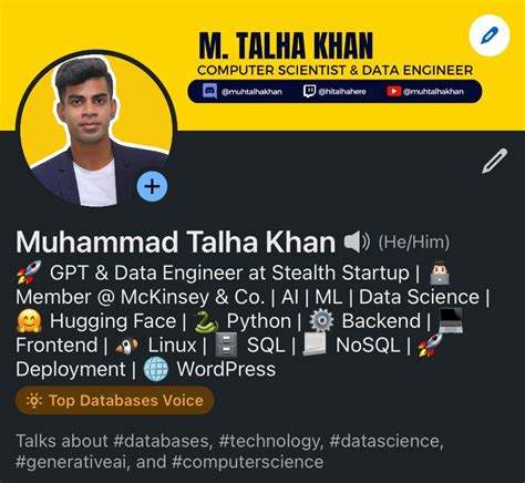 Muhammad Talha Khan On Linkedin Databases