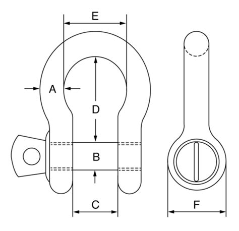 2 Tonne Tested Safety Bow Shackle Ropeservices Uk