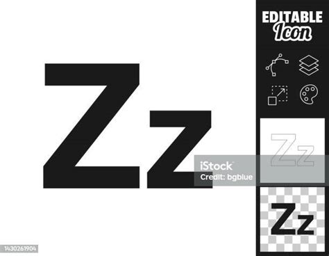 문자 Z 대문자와 소문자 디자인 아이콘입니다 쉽게 편집 가능 개념에 대한 스톡 벡터 아트 및 기타 이미지 개념 검은색 공란 Istock