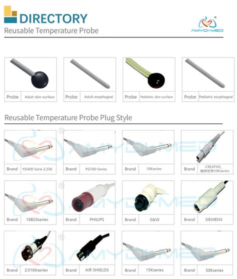 Ysi400 Skin Surface Temperature Probe Medical Cables And Sensors