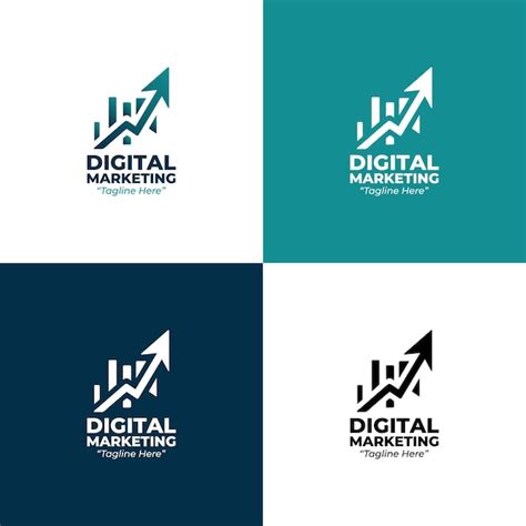 Logotipo De La Agencia De Marketing Digital Vector Premium