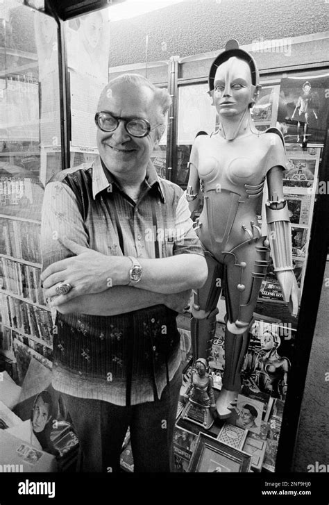 Mr Science Fiction Forrest Ackerman Stands With The Reproduction