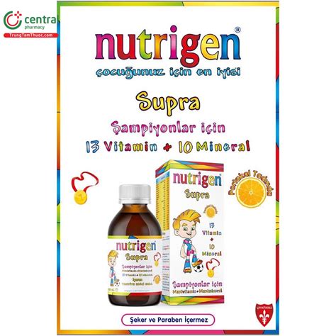 Thuốc Nutrigen Supra Syrup Bổ Sung 23 Loại Vitamin Và Khoáng Chất