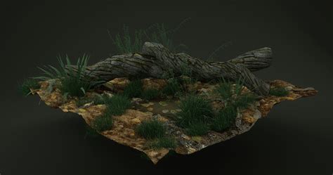 3d Model Log 3d Model Vr Ar Low Poly Cgtrader