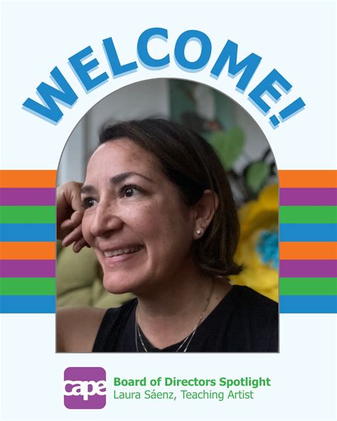 Chicago Join Us In Welcoming New Cape Board Member Laura Sáenz 👏