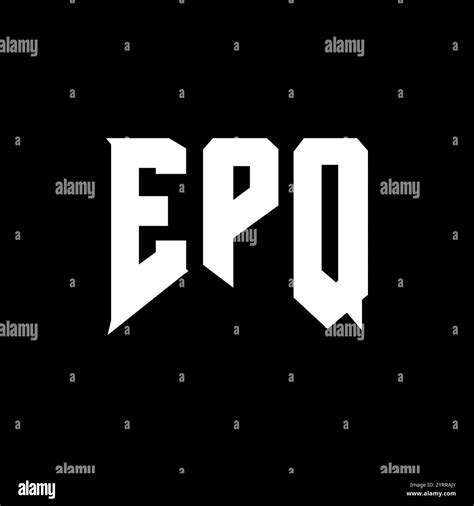 Epq Letter Logo Design For Technology Company Epq Logo Design Black And White Color Combination