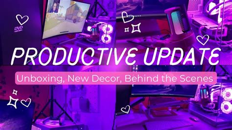 Productive Pc Setup Update🪻 Gaming Accessories • Decor • Editing Youtube