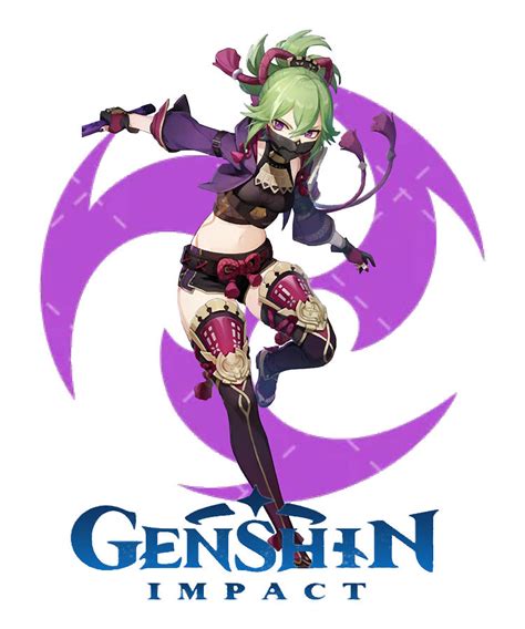 Super Power Top Boss Genshin Impact Kuki Shinobu Cute Fans Digital Art